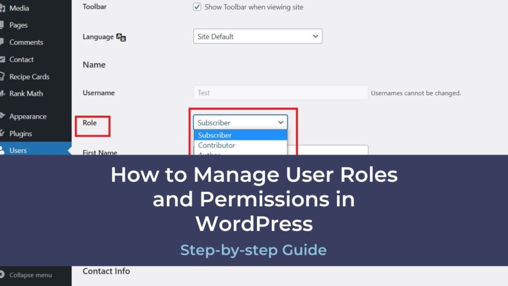 How To Manage User Roles And Permissions In WordPress Easy Guide Tech Training HQ